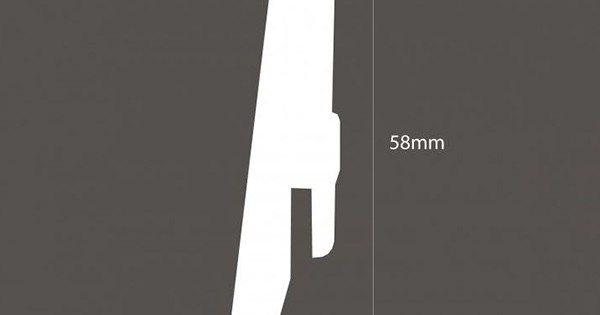 Lišta soklová Krono Original K58C 4283 MDF fólia 58x18x2600 mm | Lingas.sk