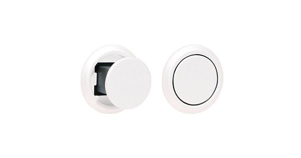 ECLISSE Push & Pull Madlo okrúhle - Biele | Lingas.sk