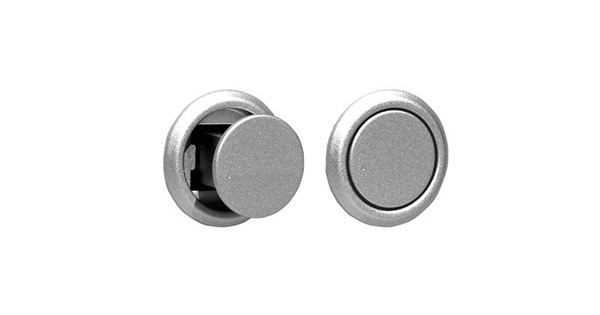 ECLISSE Push & Pull Madlo okrúhle - Nikel brúsený | Lingas.sk